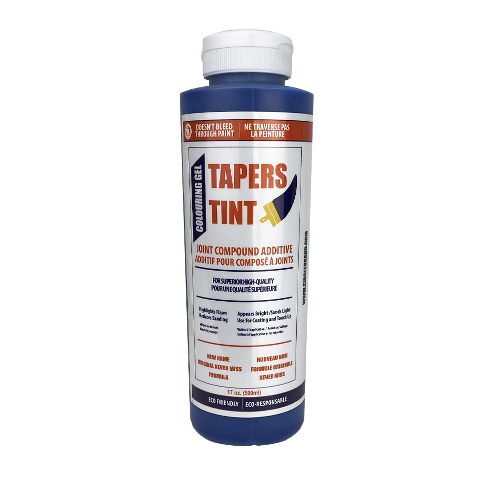 Circle Brand Drywall Mud Tinting Coloring Gel Additive for Finish Coats and Sanding 17 oz. (500ml) (Blue)