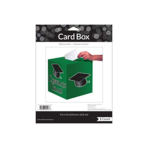 Creative Converting Card Holder Box, One Size, Green