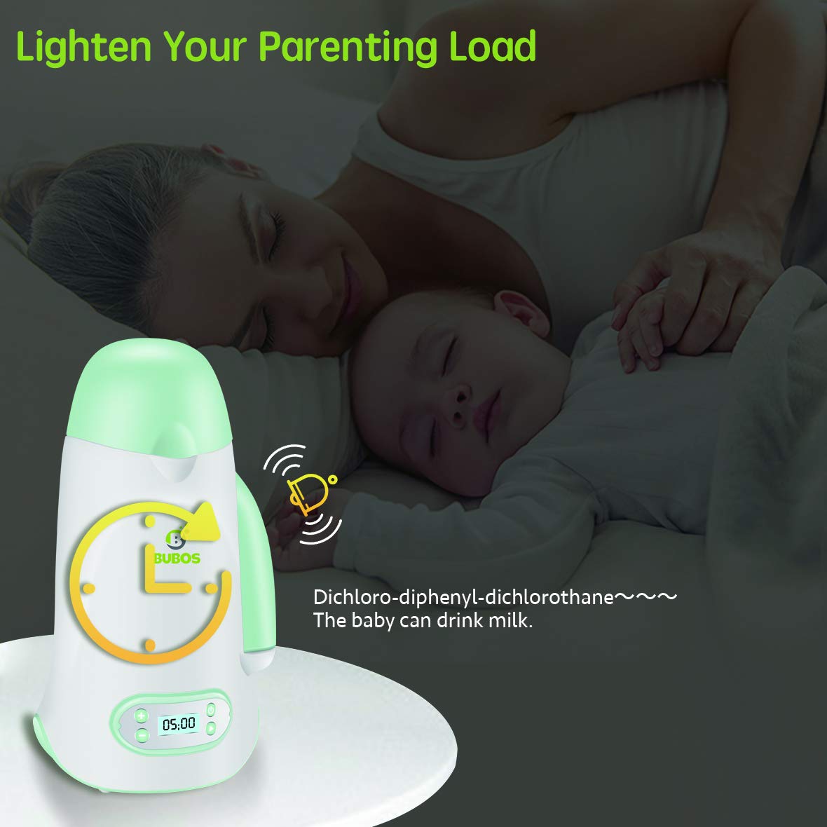 Bubos Baby Bottle Warmer Fast Heating with Prefilled Water Reservoir, Smart Mermory Program, LED Display and Auto Shut-Off, Plug in