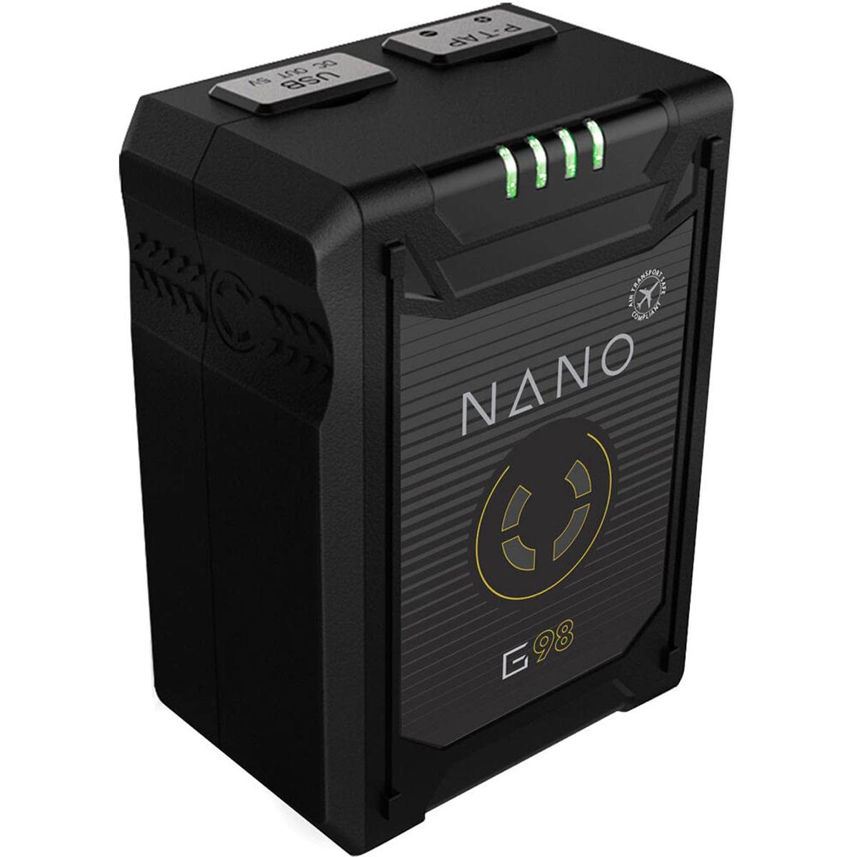 4 Pack Nano 98Wh 14.8V Micro 3-Stud Gold-Mount Smart Battery Pack with Quad Charger