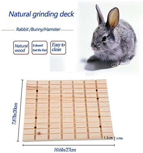 Bunny Toys Rabbit Foot Pad Chinchilla Guinea Pig Scratching Wood Board