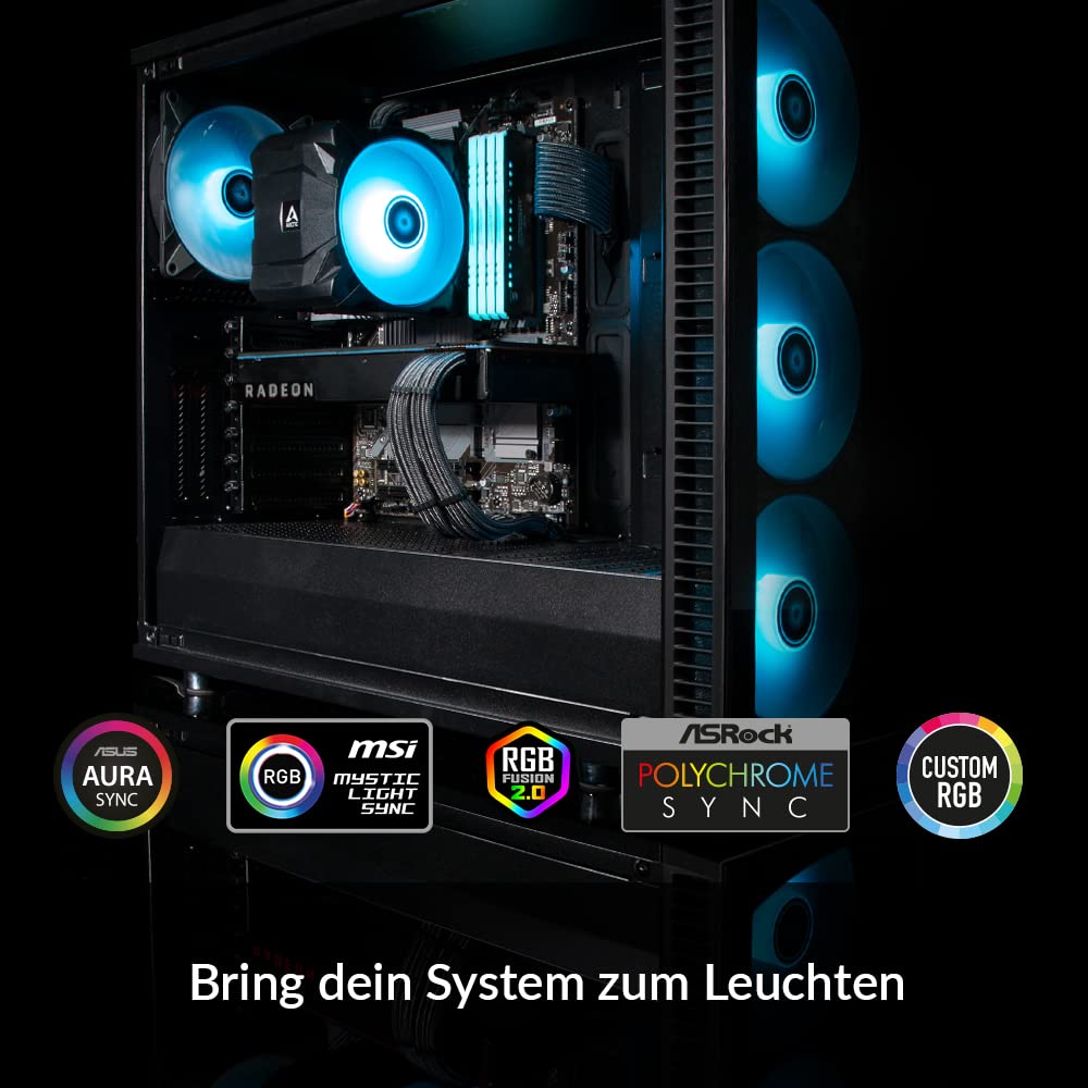 ARCTIC Freezer i35 RGB - Single Tower CPU Cooler with RGB, Intel Specific, Pressure Optimized 120 mm P-Fan, 200β1700 RPM, 4 Heat Pipes, incl. MX-5 Thermal Paste - Black