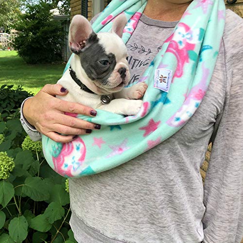 Critter Cuddler Small Animal Carrier and Bonding Pouch Anti-Anxiety Interactive Play Exercise Ring Therapeutic for Pet & Handler Small Dog Cat Hedgehog Puppy Travel Sling - Made in USA (Bugaboo)