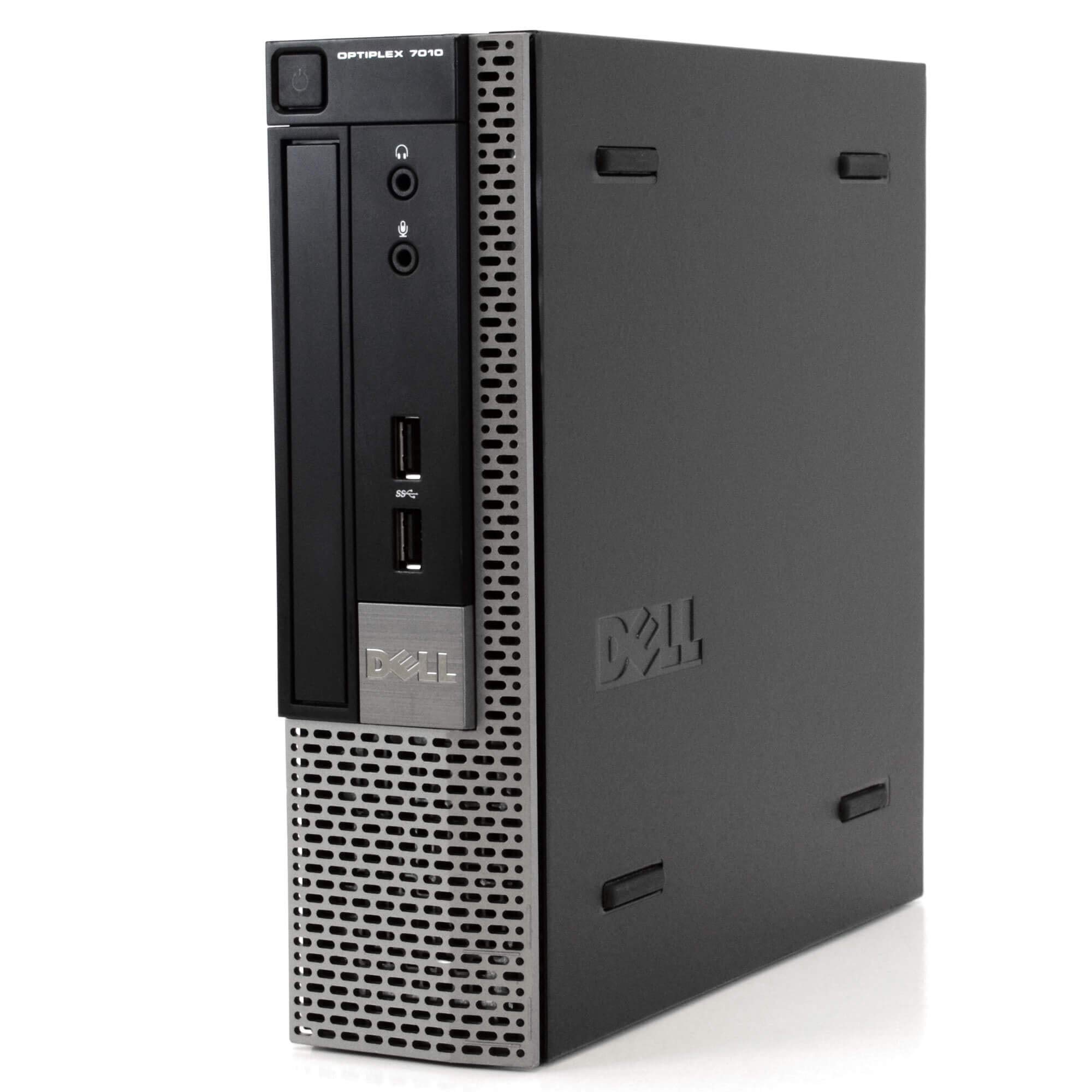 Dell OptiPlex 7010 Ultra Small Space Saving PC Desktop Computer, Intel Quad Core i5, 8GB RAM, 500GB HDD, Windows 10 Pro, New 16GB Flash Drive, Wireless Keyboard & Mouse, DVD, WiFi (Renewed)