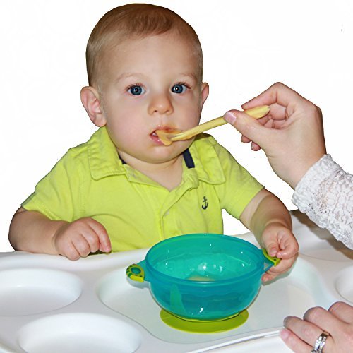Baby Bowls and Matching Lids - Suction Cup Bowls for Babies, Toddlers & Infants - Set of 3 Sizes - 6 Pieces