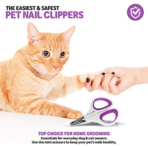 Cat Nail Clipper, Dog Nail Trimmers โ Pet Claw Scissors for Cats, Dogs, Rabbits & Small Animals โ Sharp Stainless Steel Professional Grooming Tool - Gentle Yet Effective