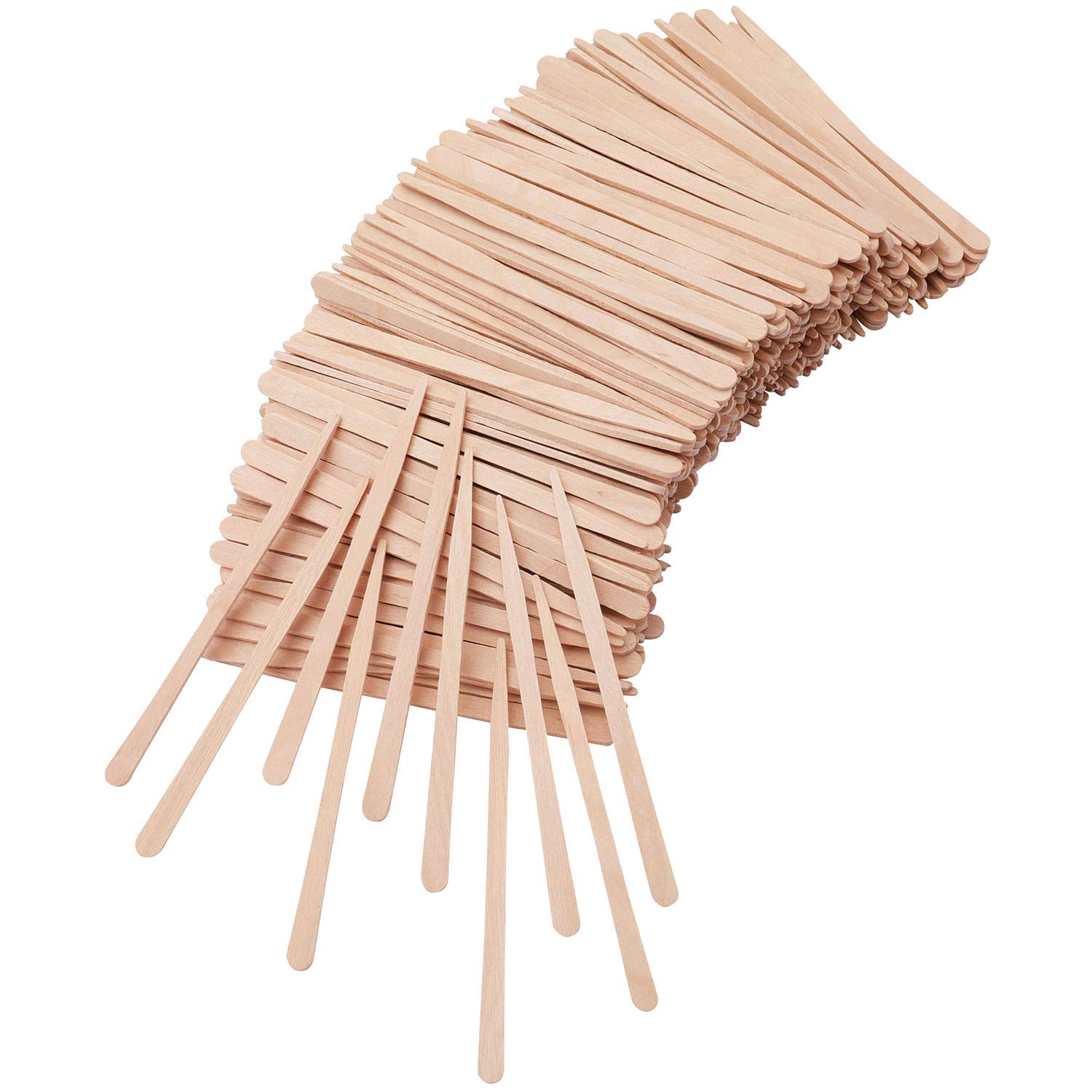 Hedume 2000 Pieces Wax Sticks, Wood Spatulas Applicator Craft Sticks, Small Wax Spatulas Hair Removal Eyebrow and Body