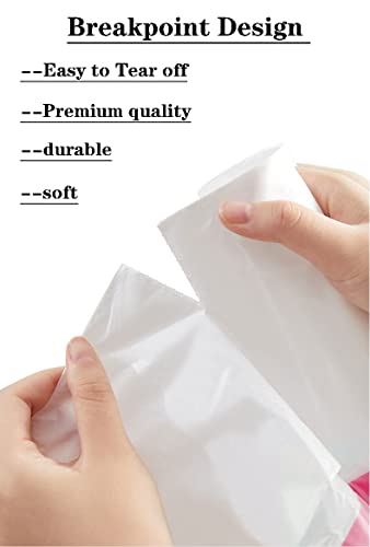 75 Count Small Trash Bags/4 Gallon Drawstring Trash Bags Extra Thick Drawstring Garbage Bags Wastebasket Bin Liners Plastic Trash Bags for Bathroom, Bedroom, Office, Car, Kitchen, Home -White