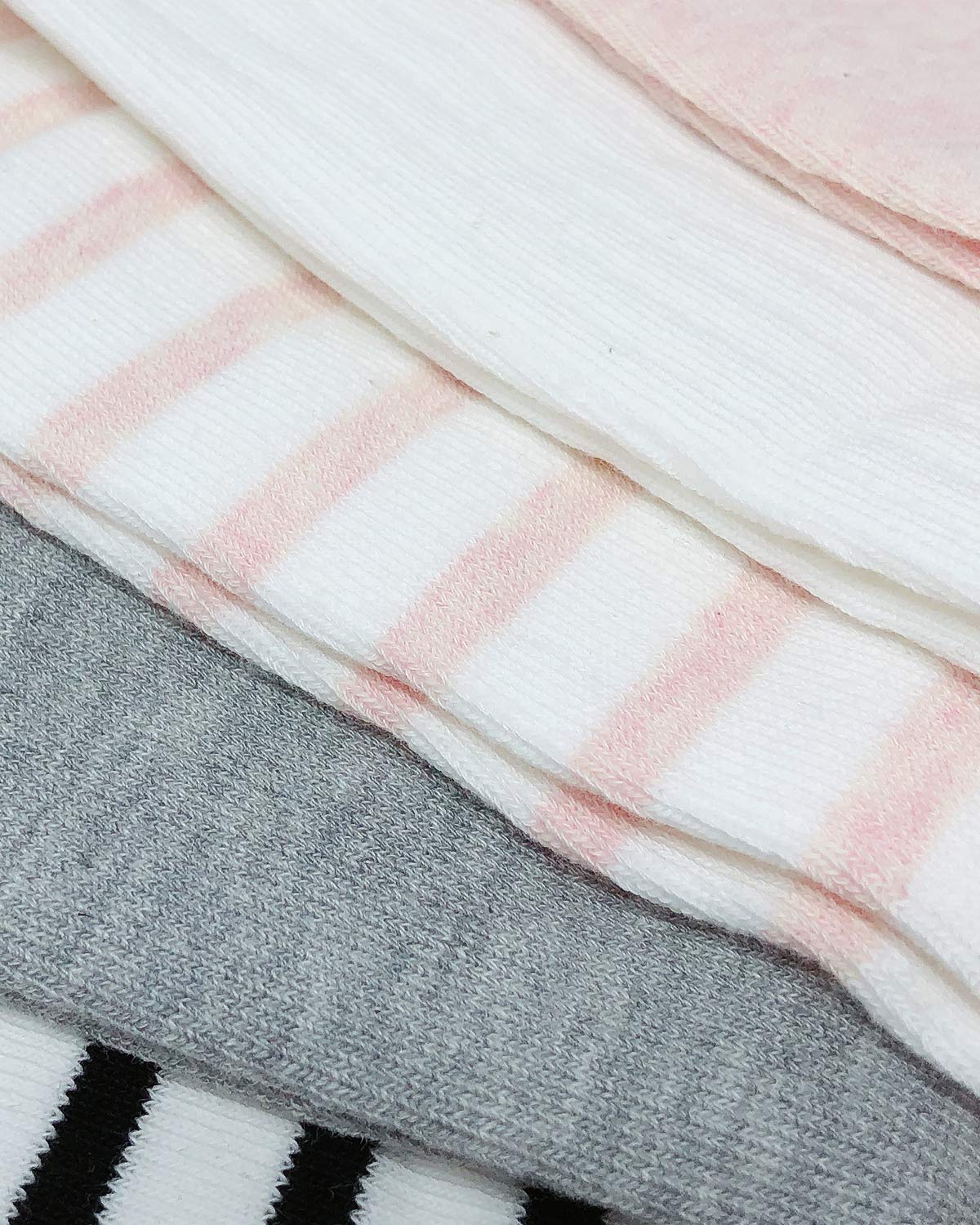 Bowbear 5 Pair Baby and Toddler Leg Warmers, Happy Legs Pink & Gray