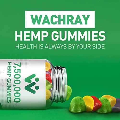 2 Packs Organic Hemp Gummies 7,500,000 High Strength - High Potency Hemp Oil Infused Natural Hemp Candy Supplements - 160 Gummies