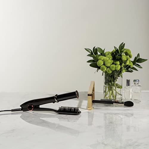 InStyler Max 1.25" Purple 2-Way Professional Rotating Iron with Sectioning Comb - Heated Tourmaline Ceramic Barrel Straightens Without Creasing for Blowout Styling - For All Hair Types