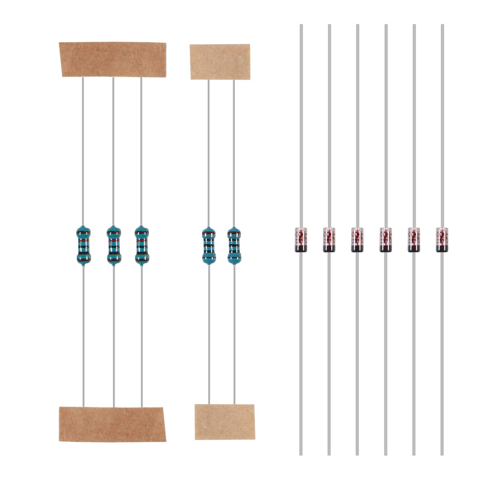 DORHEA 3 Set LED Flashing Lights Practice Board - NE555 CD4017 IC Kits - Red Blue Dual-Color DIY Kit - Strobe Electronic Suit Flashing Lights Components