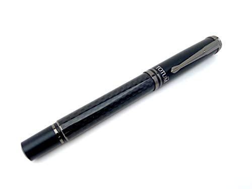 Carbon Fiber Roller Pen Matte Black - Black Ink, Smooth Writing, Executive for Business and Professionals, Cool Pen and Classy Gift for Men or Women. Gift Box Included: Shoptotum Shadow Moon