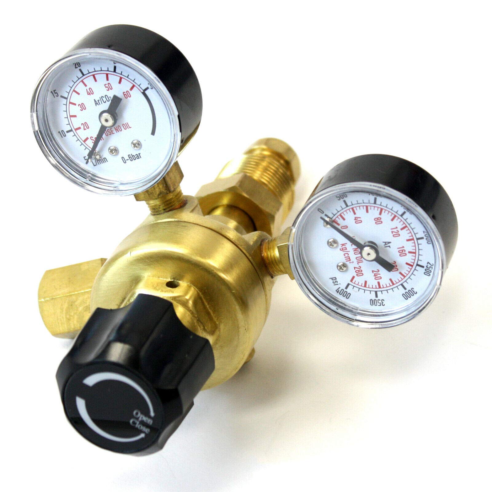 Argon CO2 Regulator Gauges CGA580 & 48" Hose Fits Miller Mig Tig Welders