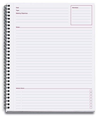 Cambridge Limited Meeting Planner,Side-Bound,11 x 8 1/4, 80 Sheets, Sold as 3 Pack (06132)