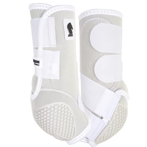 Classic Equine Flexion by Legacy2 Front Support Boots, White, Medium