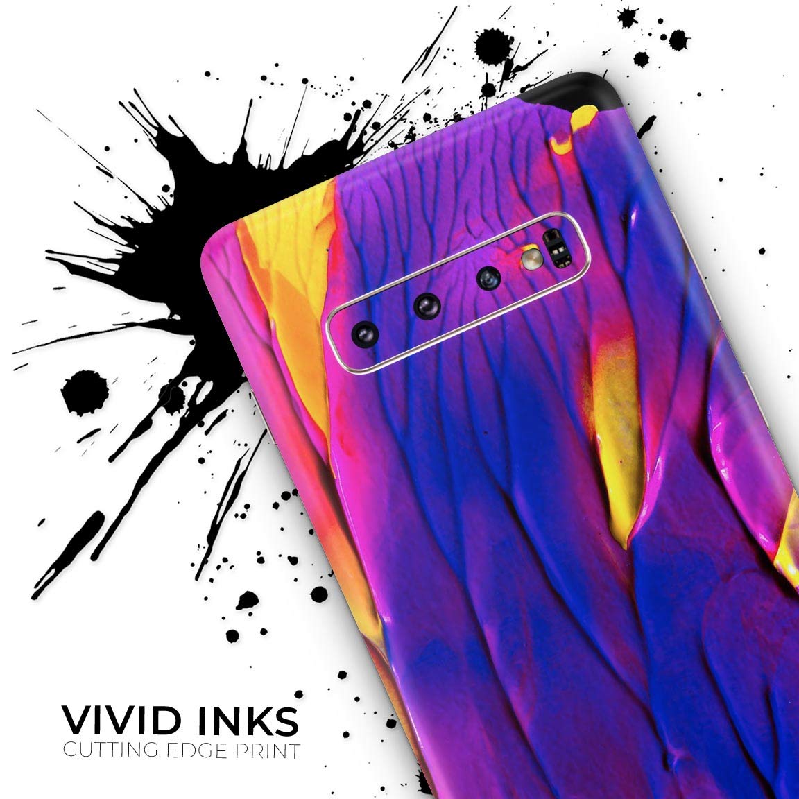DesignSkinz Liquid Abstract Paint V9 Protective Vinyl Decal Wrap Skin Cover Compatible with The Samsung Galaxy S20 (Screen Trim & Back Glass Skin)