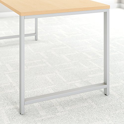 Bush Business Furniture 400 Series Table Desk with Metal Legs, 60W x 30D, Natural Maple