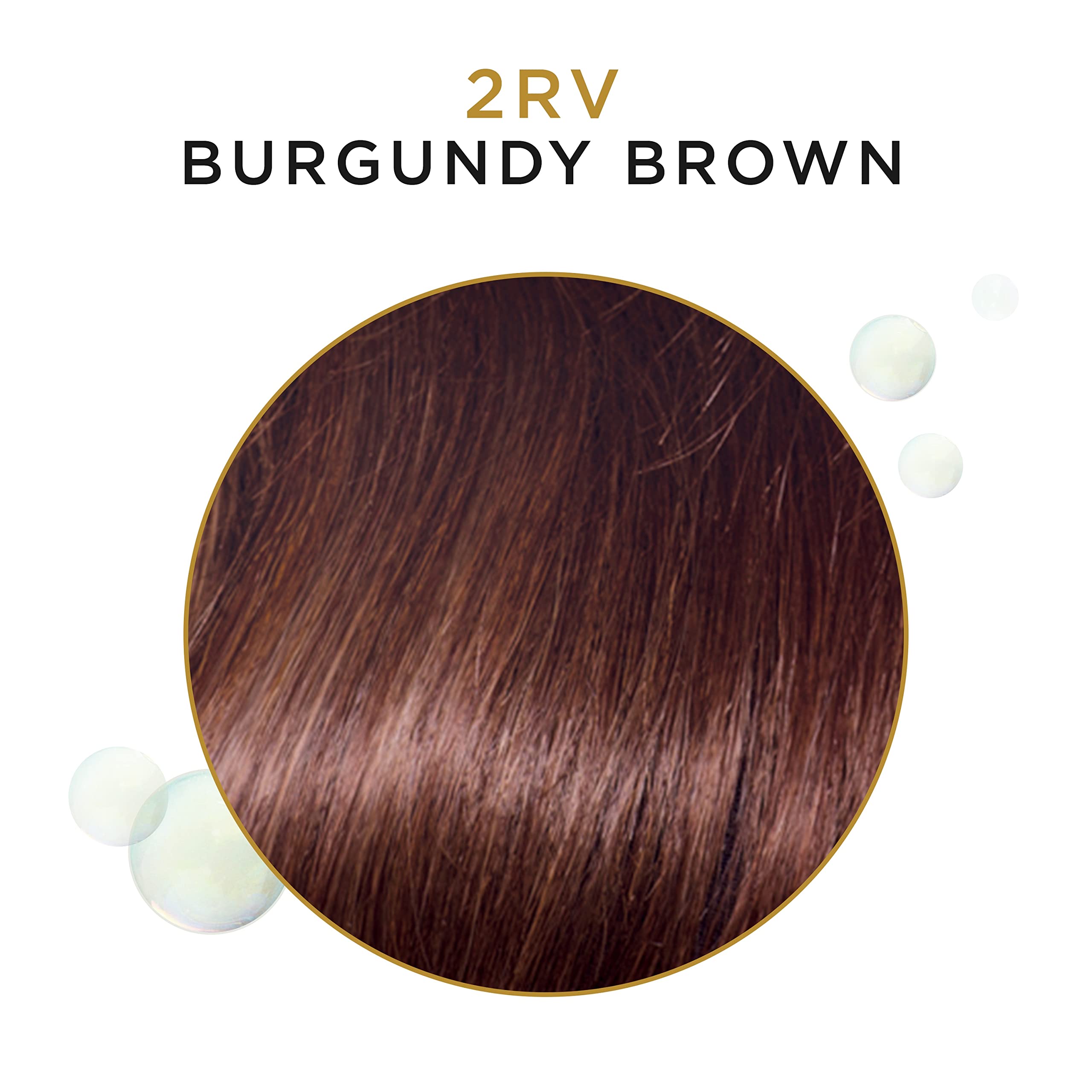 Clairol Professional Beautiful Collection Advanced Gray Solutions, 2RV Burgundy Brown, 3 oz. - Packaging May Vary