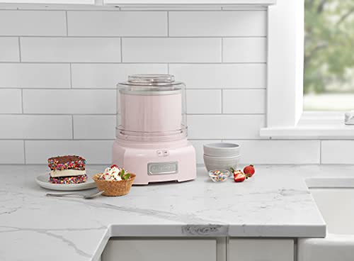 Cuisinart ICE-21PK Frozen Yogurt - Ice Cream & Sorbet Maker, Pink, 1.5 Quart