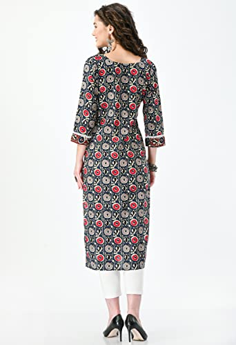 AnjuShree Choice Women Cotton Kurtis for women Blue