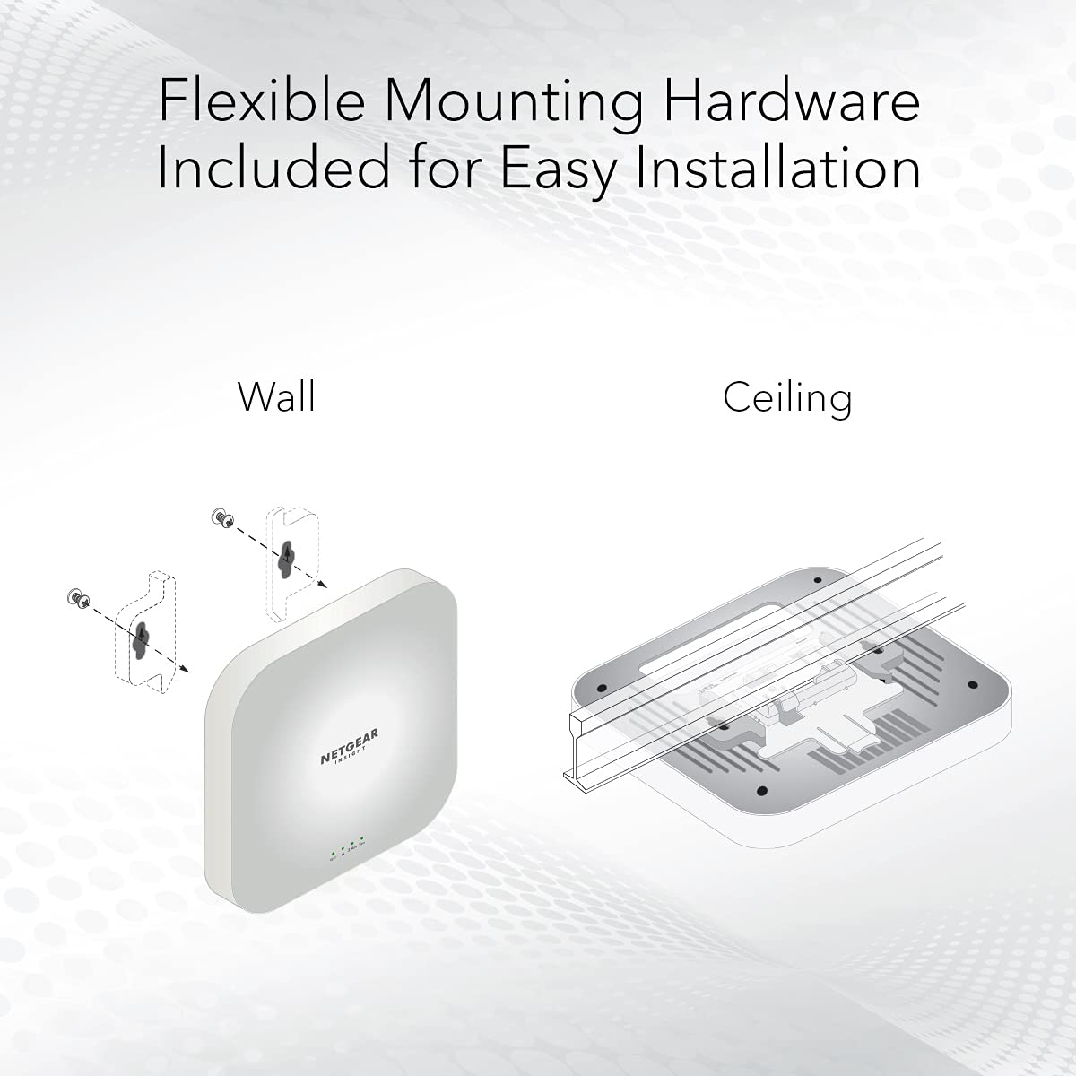 NETGEAR Cloud Managed Wireless Access Point (WAX620) - WiFi 6 Dual-Band AX3600 Speed | Up to 256 Client Devices | 802.11ax | Insight Remote Management | PoE+ Powered or AC Adapter (not Included)