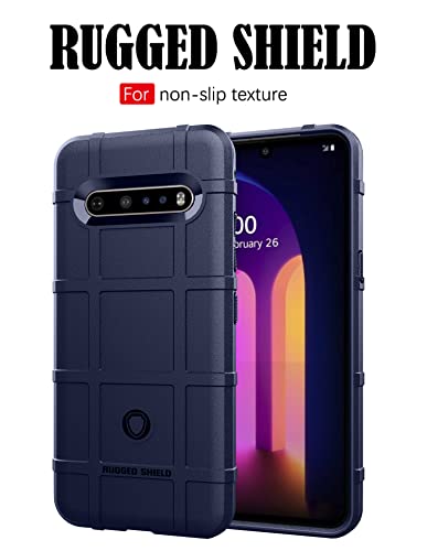 Asuwish Phone Case for LG V60 ThinQ V60ThinQ 5G G9 Thin Q with Tempered Glass Screen Protector Cover and Cell Accessories Rugged Hybrid Protective Hard Mobile LGV60 V 60 60ThinQ 60V Women Men Blue