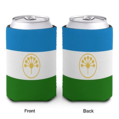 2 PCS Bashkortostan Flag Can Cooler Party Gift Beer Drink Coolers Coolies