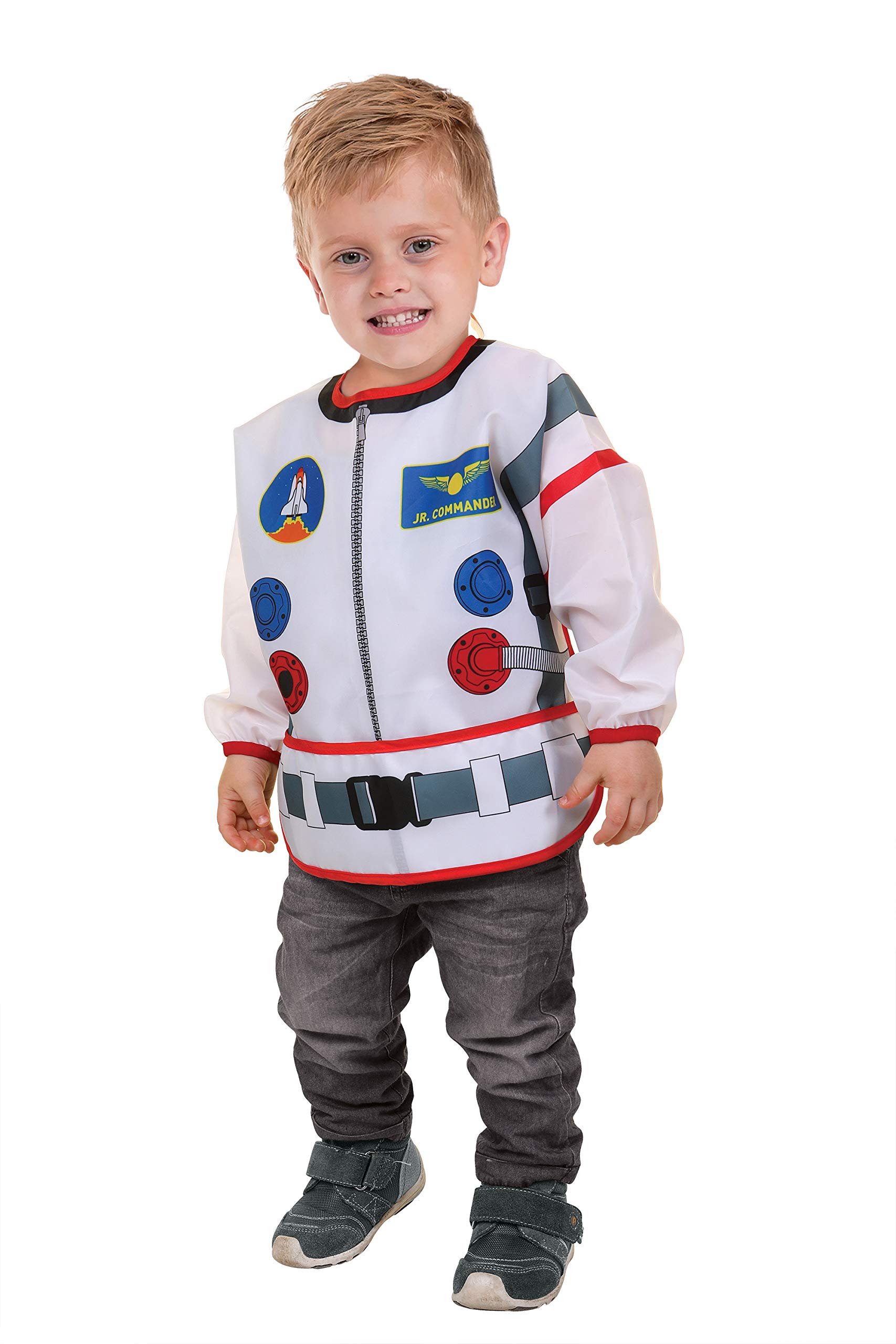 Dreambaby Food & Fun Character Bibs Baby Smocks with Sleeves - Model L560BB - 2 Pack (Astronaut & Doctor)