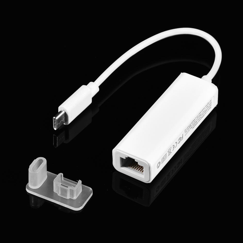 Bewinner USB C to RJ45 Adapter Portable, USB 3.1 USB C to RJ45 100Mbps Ethernet LAN Network Adapter Converter for MacBook USB C Laptop