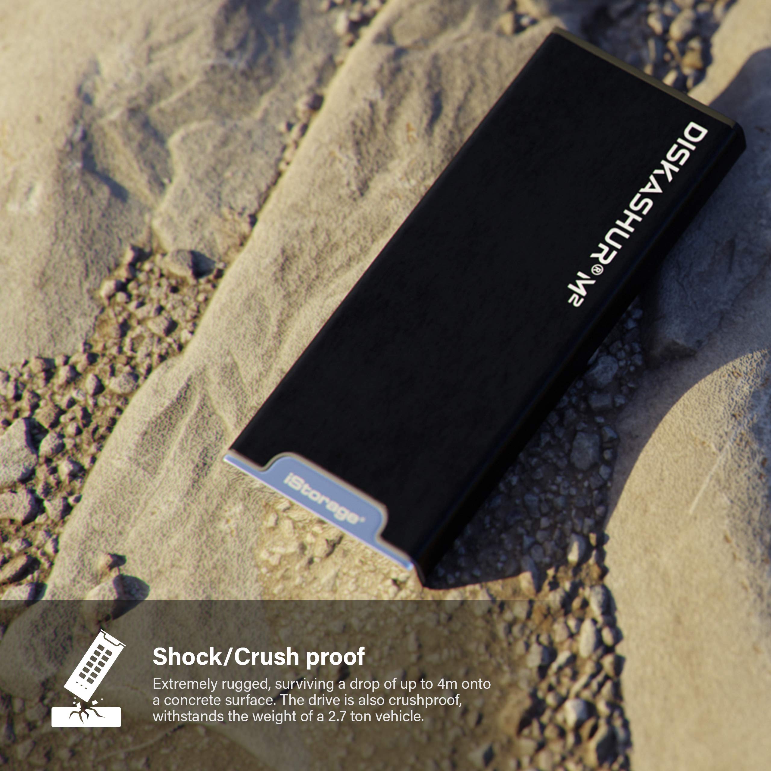 iStorage diskAshur M2 2TB | PIN authenticated, hardware encrypted USB 3.2 Portable SSD | Ultra-Fast | FIPS Compliant | Rugged & Portable.