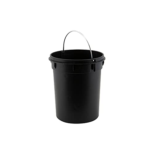 Elle Décor Step Bin with Lid Trash Can | Dimensions: 8.7"x 6.7"x 9.8" | 3 Liter | Speckled Design | Bathroom Accessories | Easy Open and Close | Grey