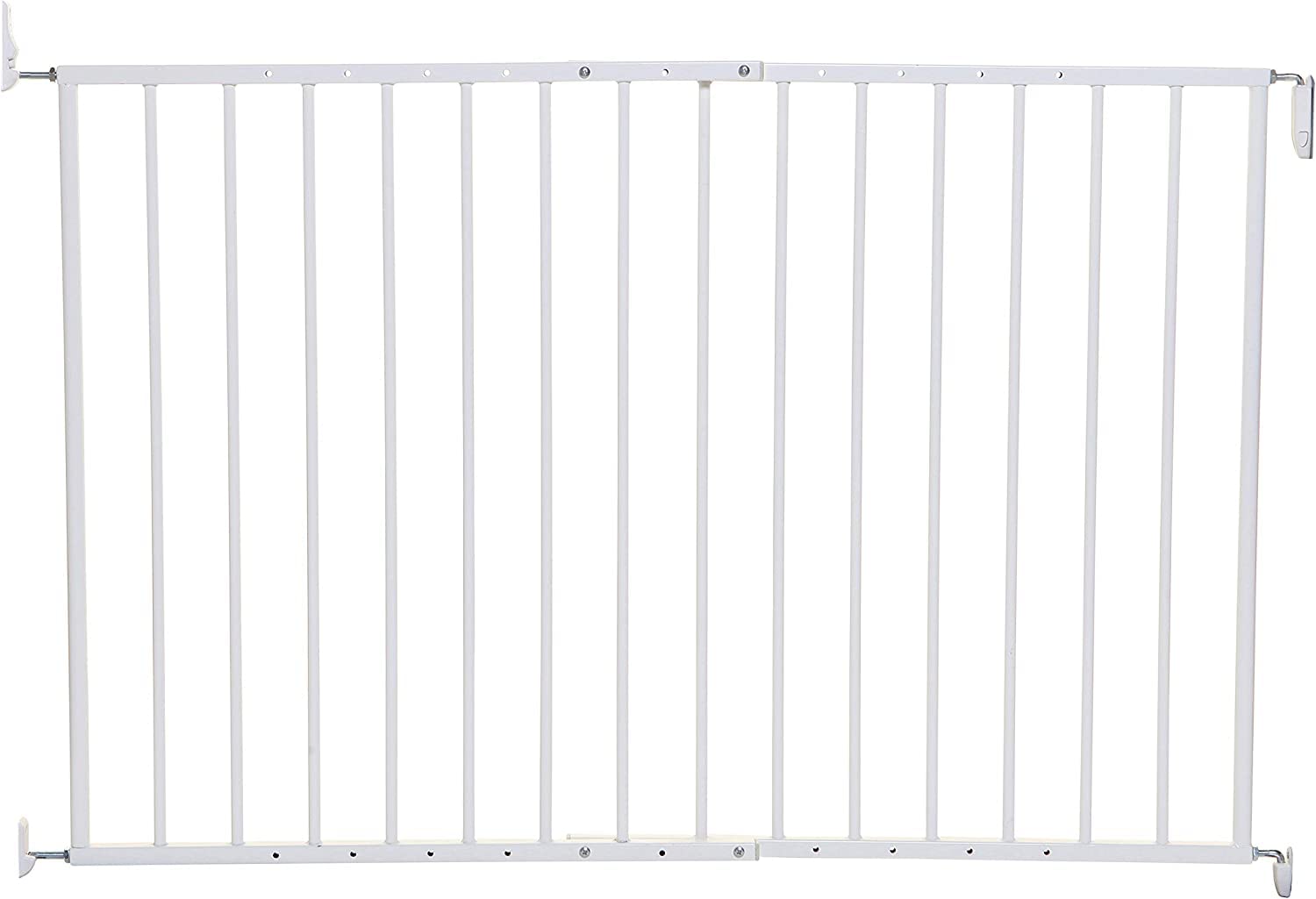 Dreambaby Arizona Extenda Baby Safety Gate - Hardware Mounted Gates - with Adjustable Width from 26.75-44 inches - White - Model L2164BB