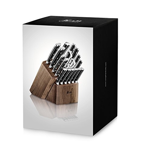 Cangshan TS Series 1020885 Swedish 14C28N Steel Forged 17-Piece Knife Block Set, Walnut