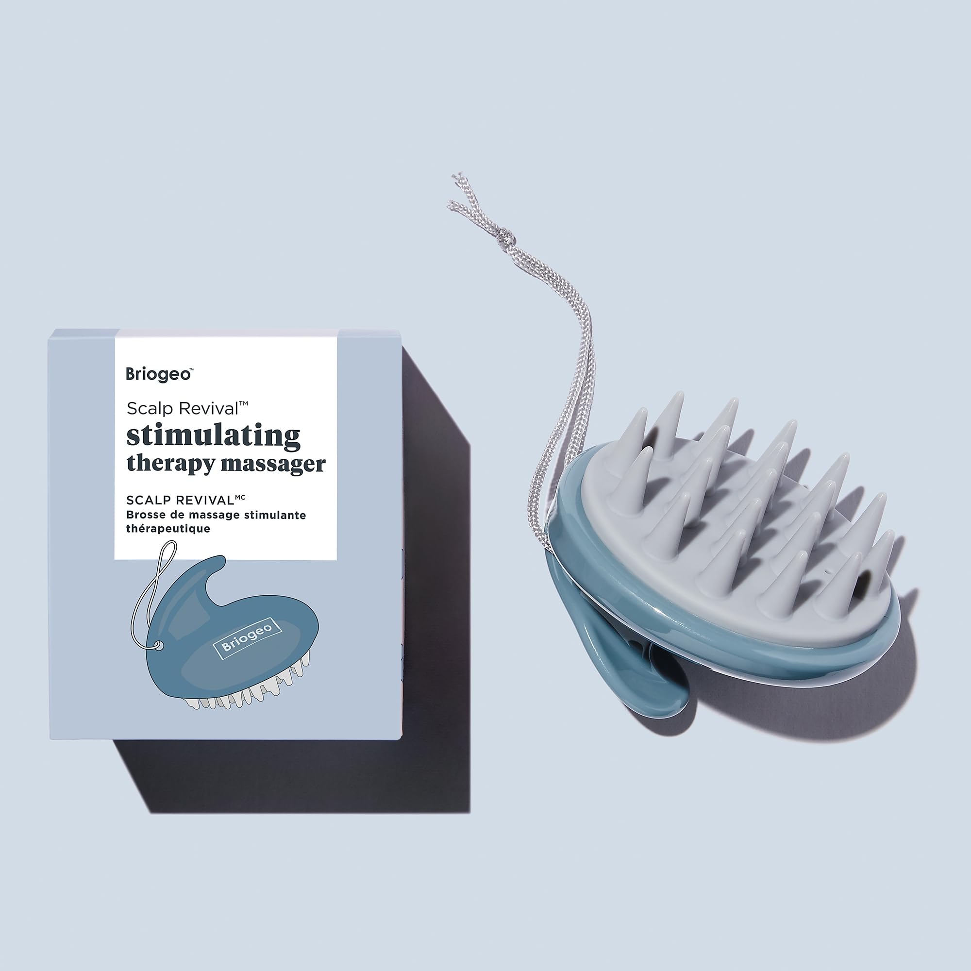 Briogeo Scalp Revival Stimulating Therapy Scalp Massager, Scalp Scrubber and Brush for a Healthy Scalp, Soft Silicone Bristles for a Dry, Itchy Scalp