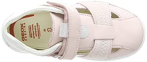 Geox Baby Girl's Biglia 8 (Infant/Toddler) Light Rose/White 21 (US 5.5 Toddler) M