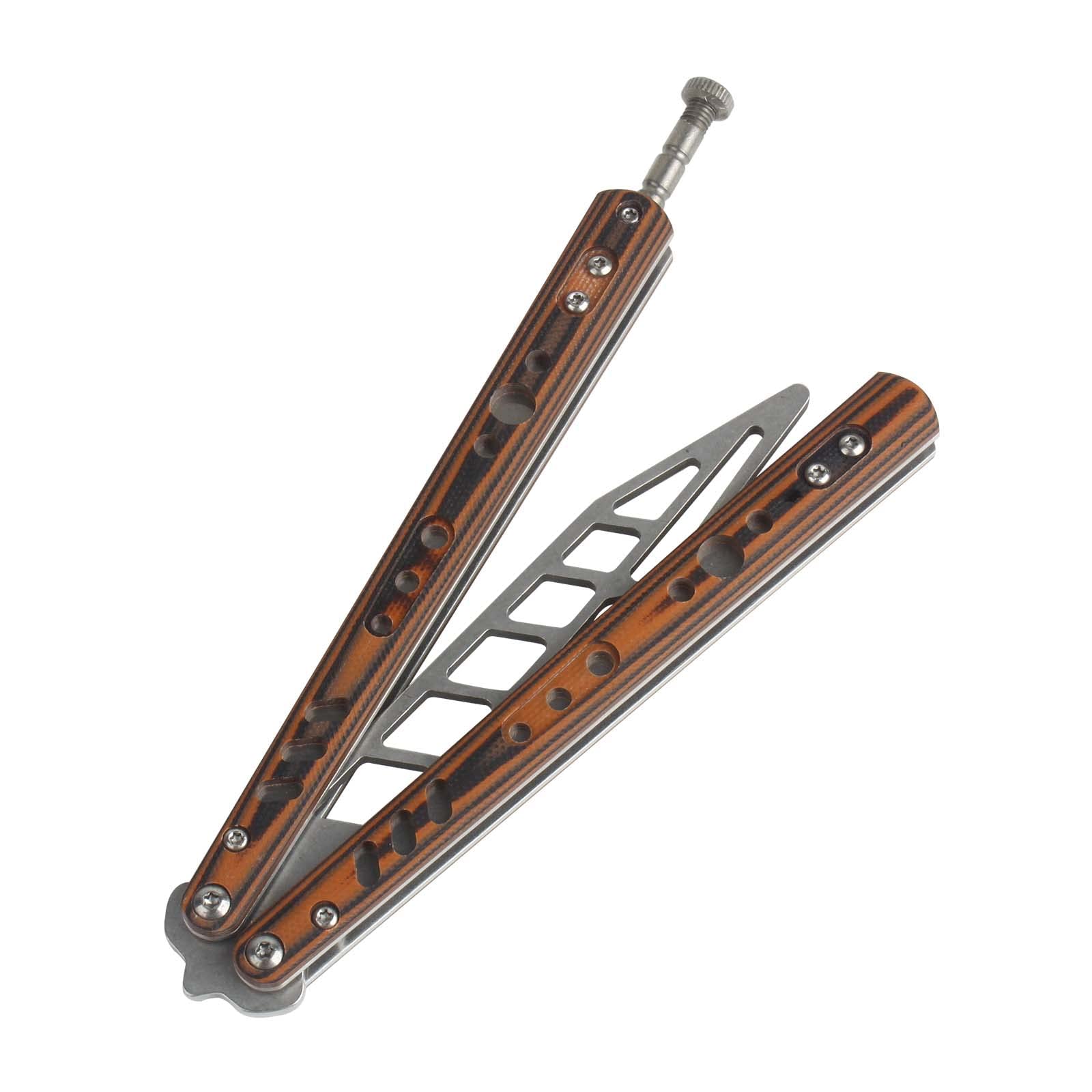 Andux Flip Tool CSGO Titanium Lightweight with Holes for Training CS/HDD40 Maple Yellow