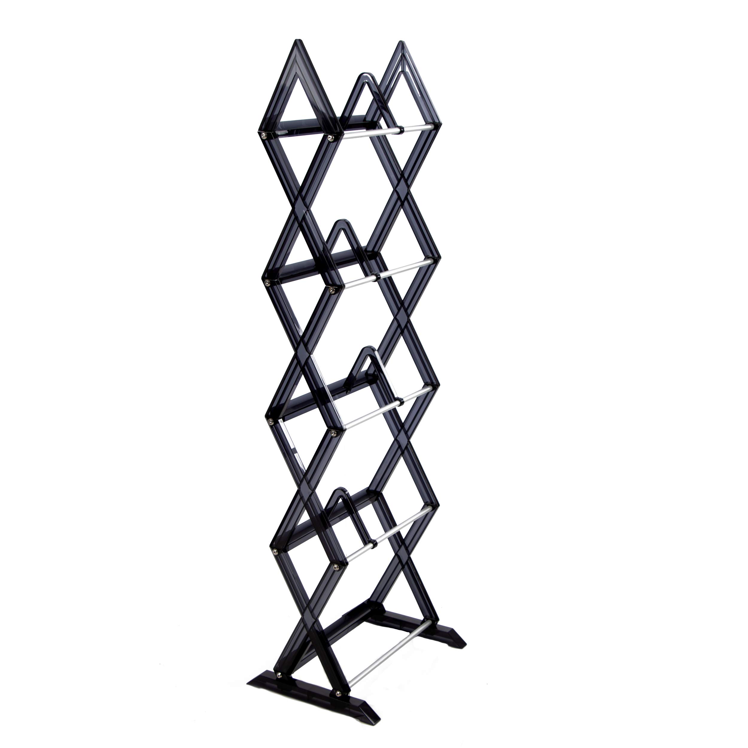 Atlantic Mitsu 5-Tier Portable Media Storage Rack β Protects & Organizes Prized Music, Movie & Video Games Collections, PN 64835195 in Smoke