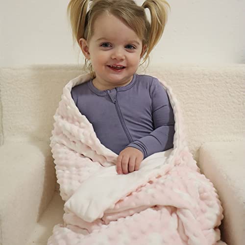 Ultra-Soft Baby Blanket for Girls & Boys – Large 47"x47" Cloud Blanket, Lightweight and Breathable, Neutral Designs for Newborn, Infant, Toddler