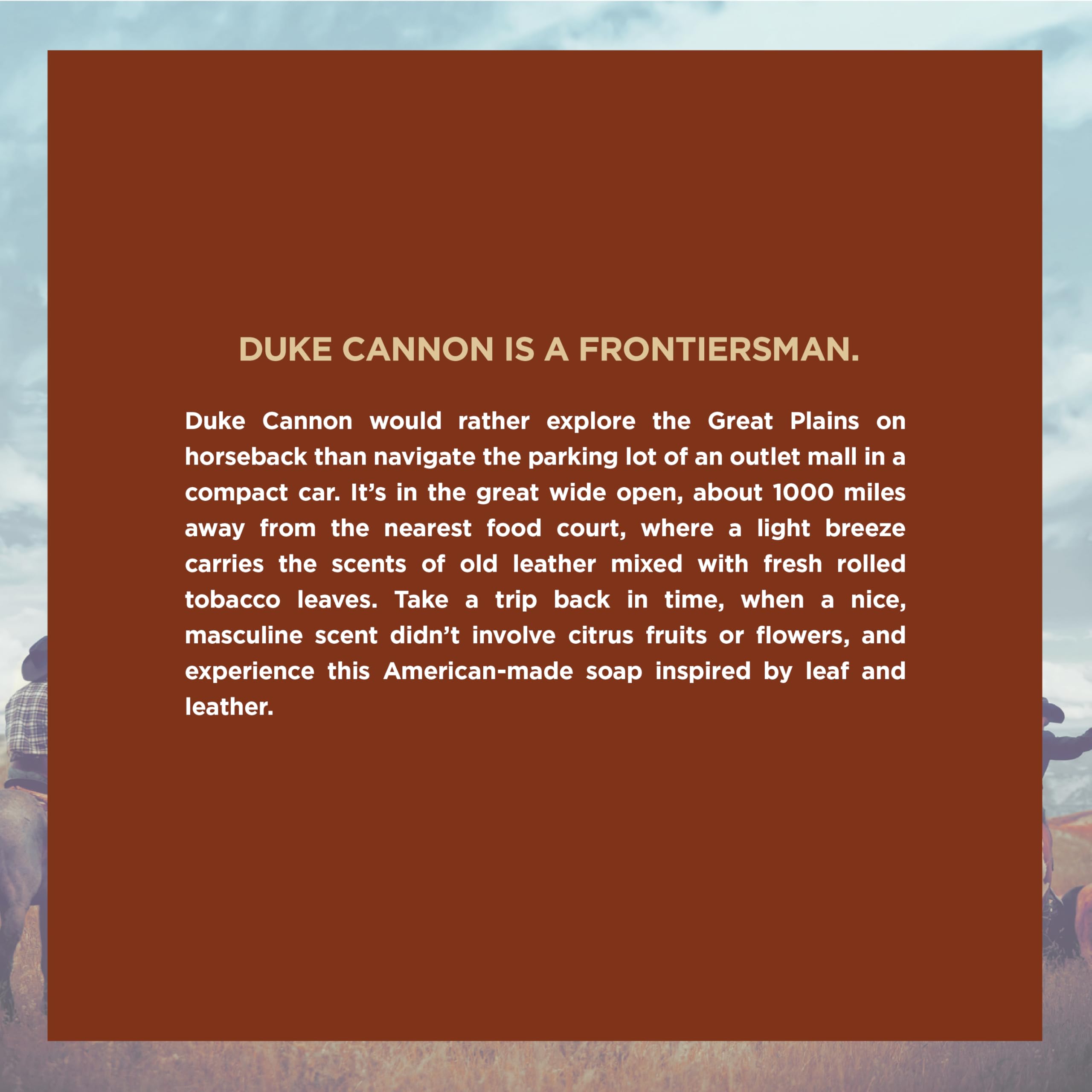 Duke Cannon Supply Co. Big Brick of Soap Bar for Men Leaf + Leather (Amber & Woodsy Scent) Multi-Pack - Superior Grade, Extra Large, Masculine Scents, All Skin Types, Paraben-Free, 10 oz (3 Pack)