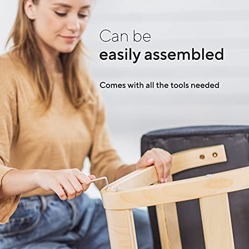 Luxton Ergonomic Kneeling Chair with Extra Padding - Posture Support Comfortable Office Desk Chair - Angled Rocking Stool & Balancing Seat - Natural Relief for Neck or Back Pain