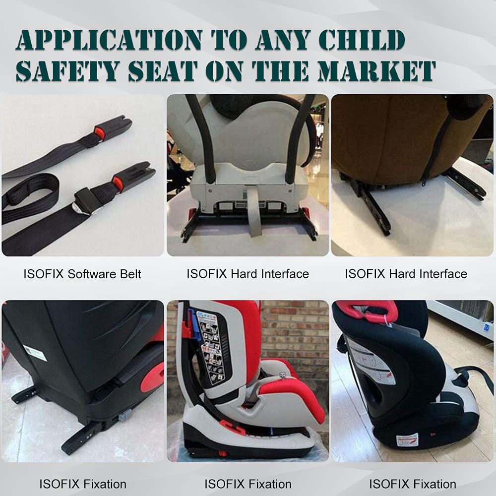 Samman Child Safety Seat Belt Bracket Mount Base ISOFIX Latch Interface Mount Bracket Universal Car Child Seat Restraint Anchor Mounting Kit Fitting ISOFIX Latch Compatible with Ford Focus