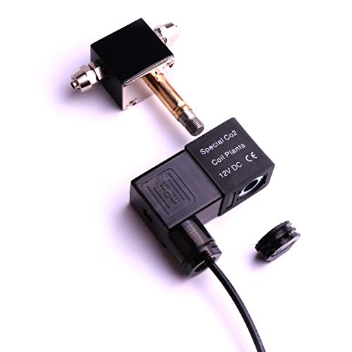 FZONE DC CO2 Solenoid Valve Aquarium CO2 System Regulator Magnetic Valve for Aquarium Fish Tank Water Plant Grass Grow Easy to Install