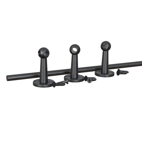 Gallery Rail Corner Post - Flat Black
