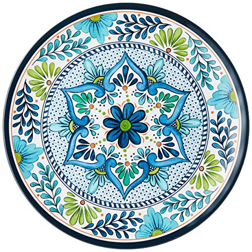 Certified International Talavera Melamine 12 pc Dinnerware Set, Service for 4, Multicolored