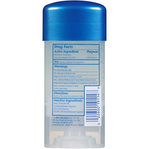Arrid XX Extra Extra Dry Clear Gel Antiperspirant Deodorant, Morning Clean , 2.6 Oz, Pack of 6