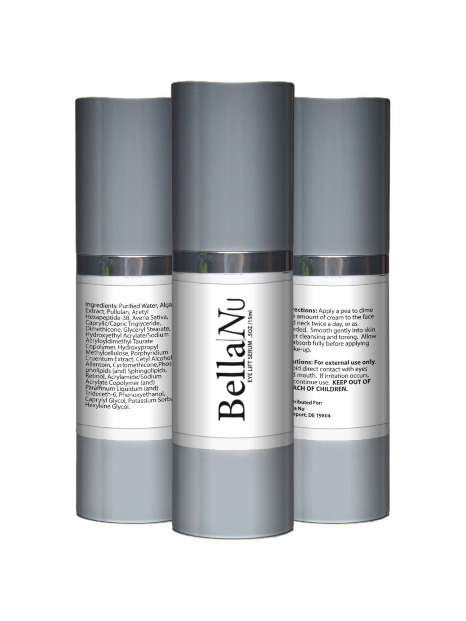 Bella Nu- Eye Lift Serum- Ultimate Potency- Premium Anti-Aging Solution- Promotes Reduction of Fine Lines and Wrinkles- Brightens Eyes and Evens Complexion