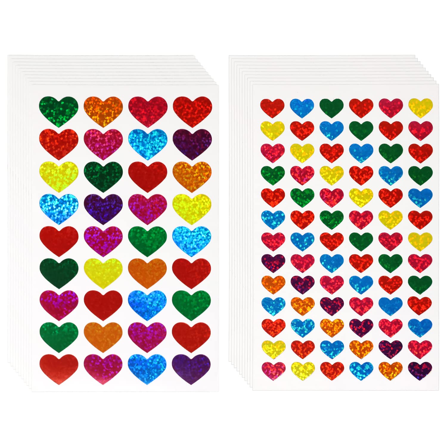 HONBAY 3 Rolls of Colorful Cute Cartoon Eye Nose Mouth Decal Stickers Label for Coloring Book, Notebook, Bottles, Laptops, etc