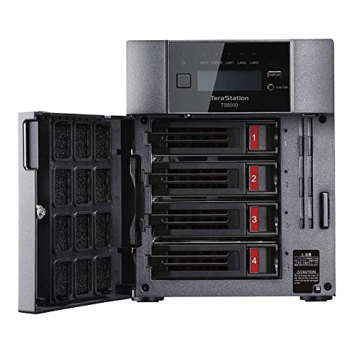 BUFFALO TeraStation 6400DN 16TB (4x4TB) Desktop NAS with HDD Included + Snapshot Protection Against Ransomware / 4 Bay / 10GbE / Storage Server/NAS Server/NAS Storage/Network Storage/File Server