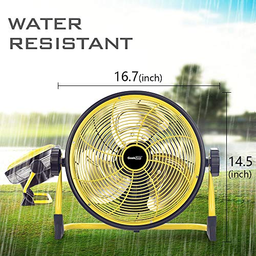Geek Aire CF1 Outdoor Fan 12 Inch Cordless Variable Speed Rechargeable (2 Pack)